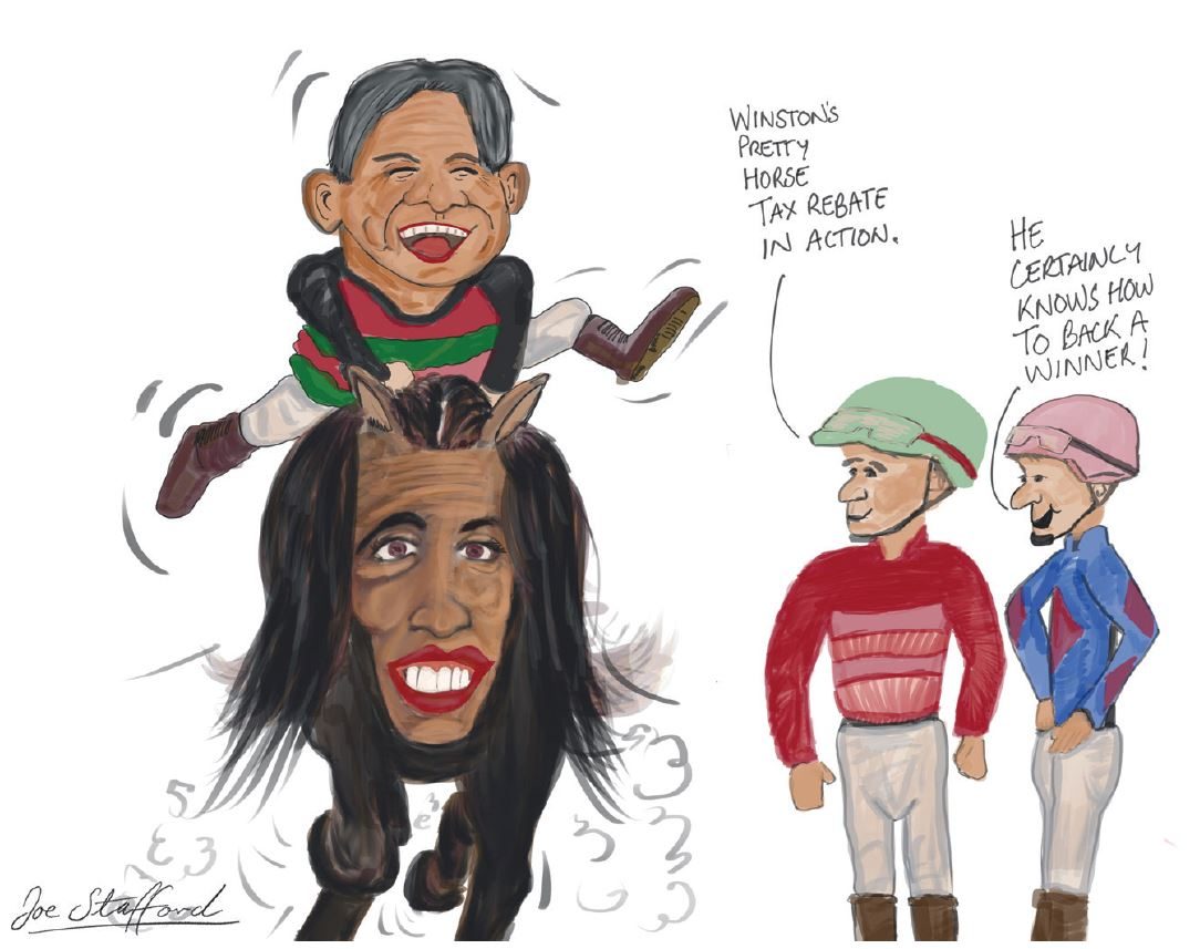 Cartoon: Winston 'horse jockey' Peters - CountryWide