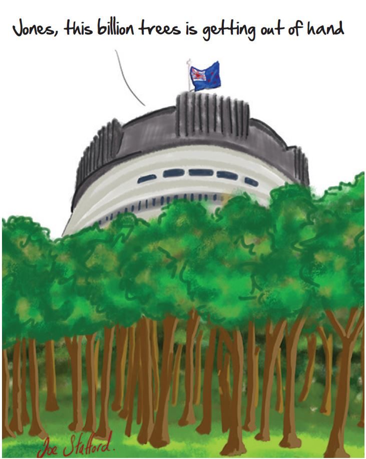 Cartoon: Billion trees - Country-Wide