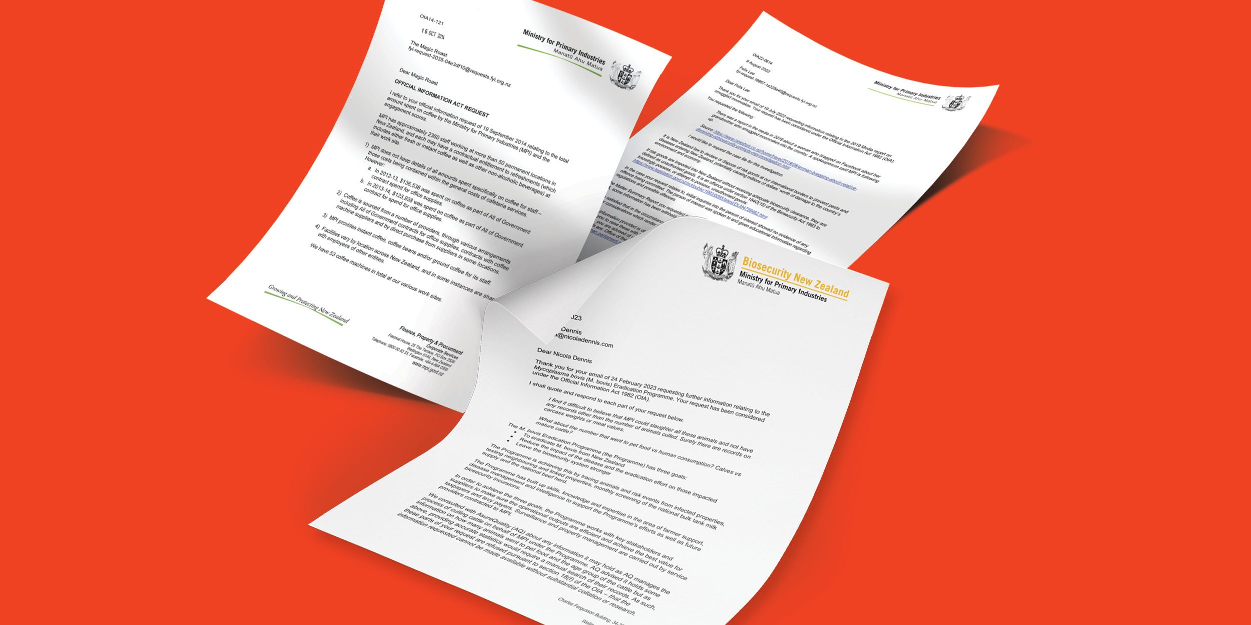 MPI and the OIA process - CountryWide - Livestock